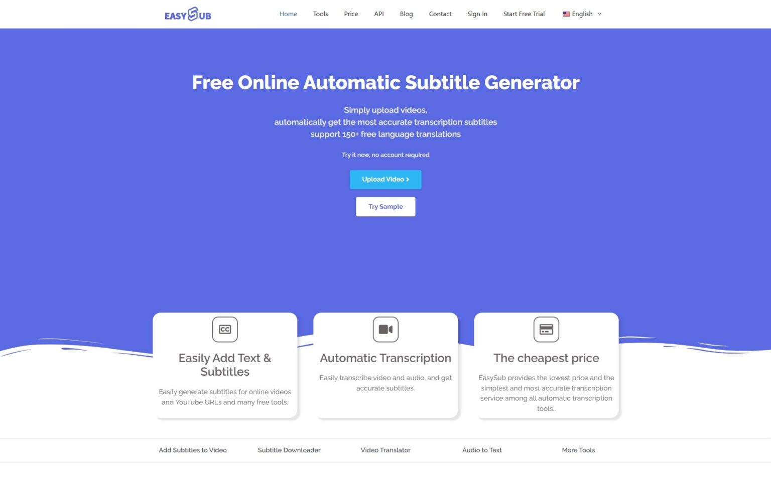 EasySub AI Subtitle Generator - TechResider Submit AI Tool