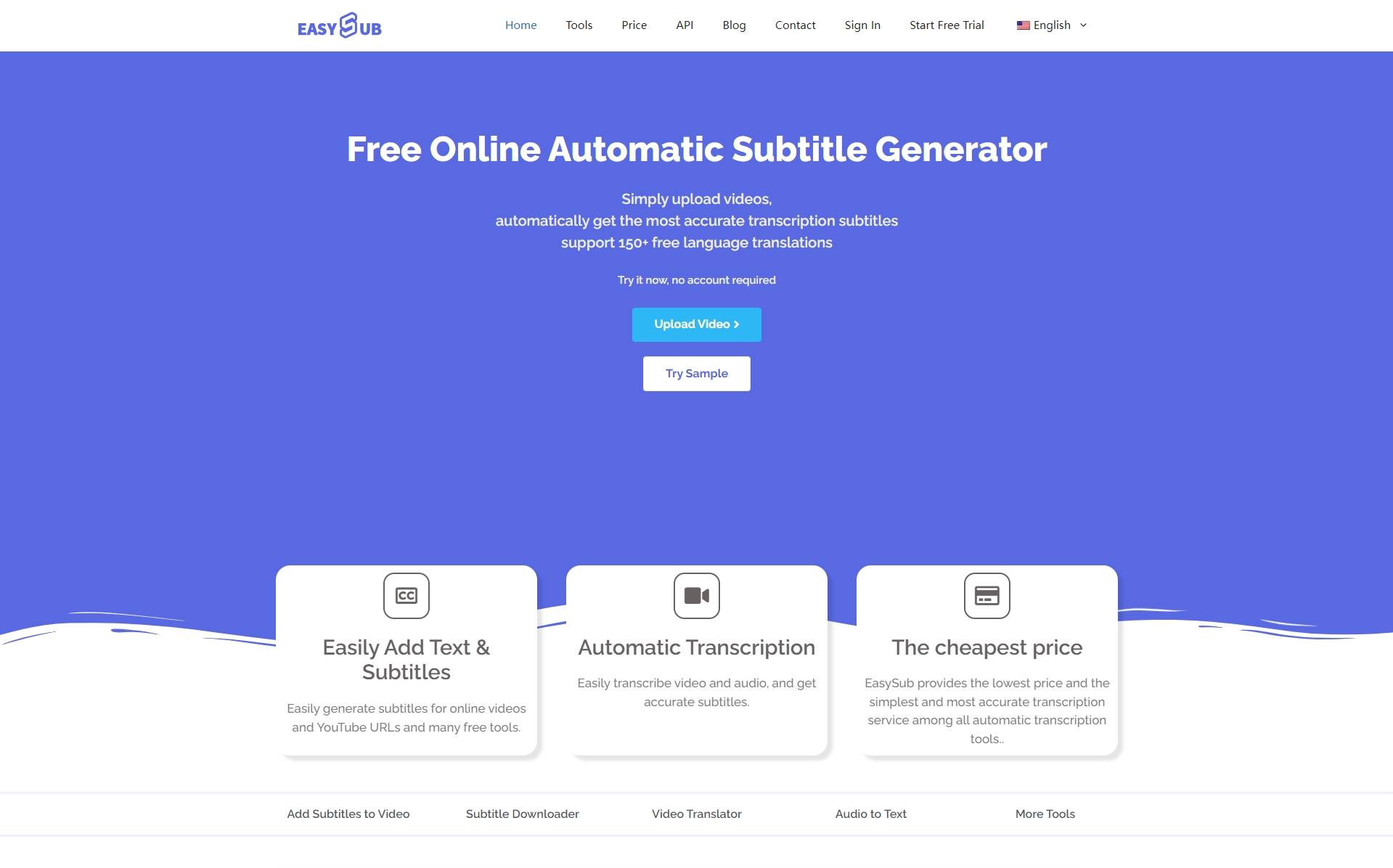 EasySub AI Subtitle Generator - TechResider Submit AI Tool